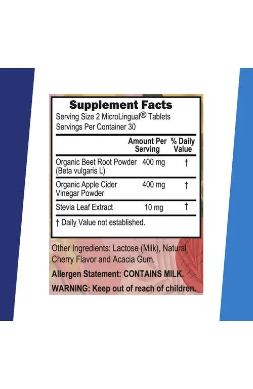 SUPERIOR SOURCE Beet Root Apple Cider Vinegar Clean Melts Microlingual Tablets