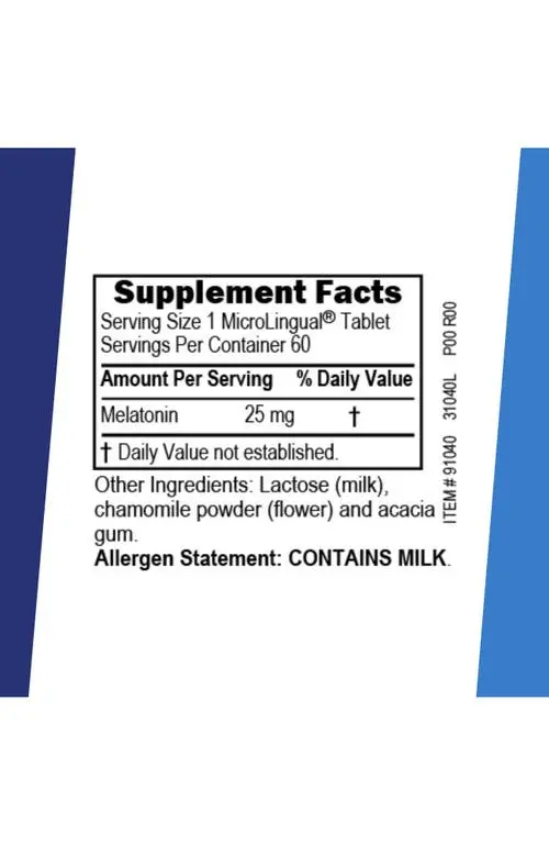SUPERIOR SOURCE Extra Strength Melatonin Instant Dissolve Tablets