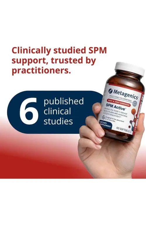 METAGENICS Spm Active Specialized Pro-resolving Mediators Marine Oil Supplement 120 Softgels