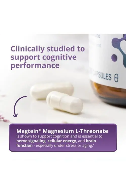METAGENICS Advanced Magnesium L-threonate Brain Support Capsules 120 Capsules
