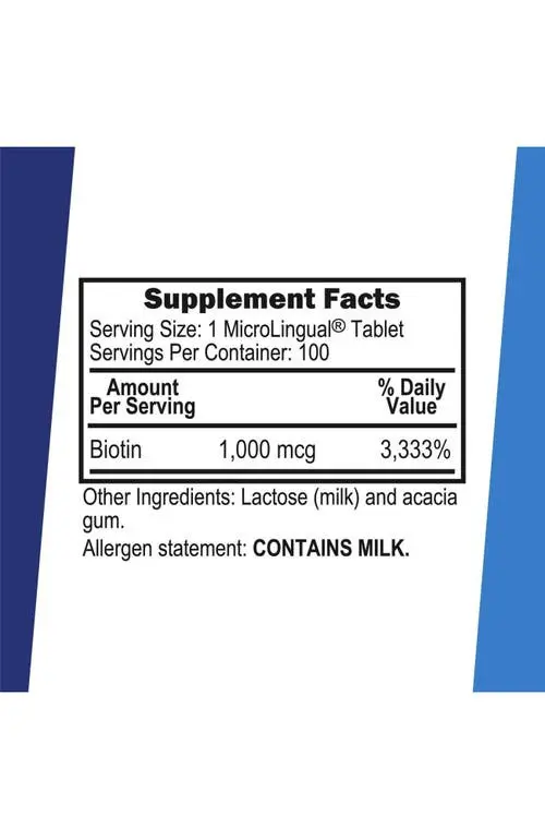 SUPERIOR SOURCE Biotin Microlingual Instant Dissolve Tablets