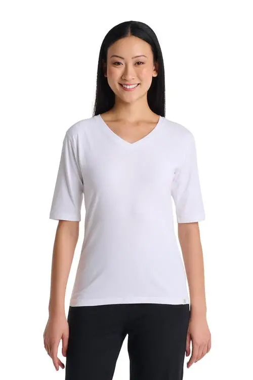 Coolibar Morada Fitted V-neck Short Sleeve T-shirt