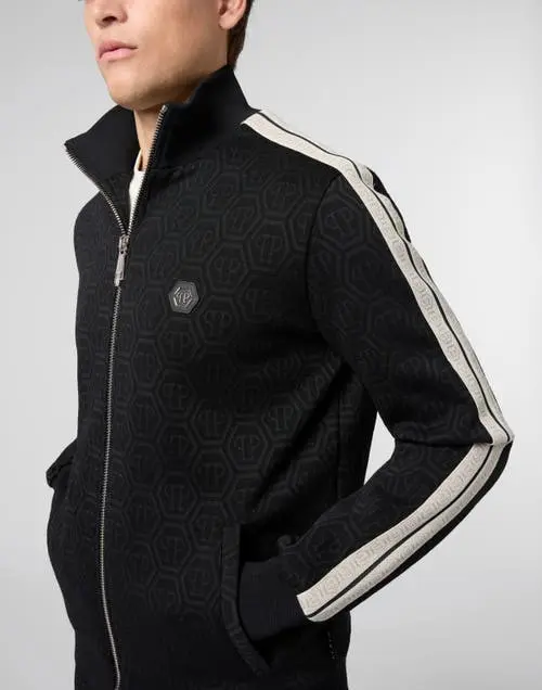 Philipp Plein Tracksuit Jacket Monogram Monogram - Black