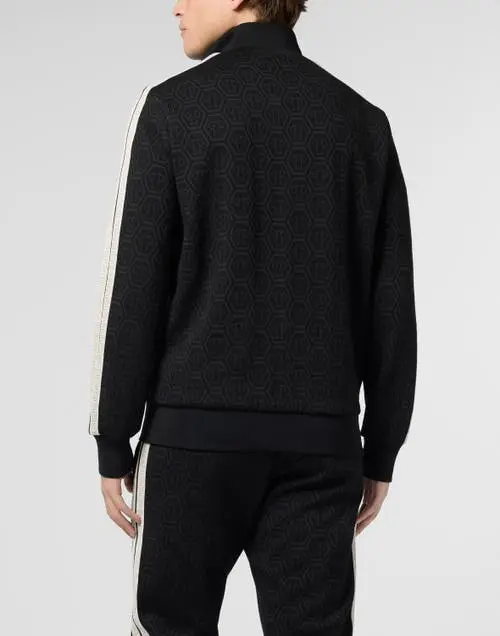 Philipp Plein Tracksuit Jacket Monogram Monogram - Black
