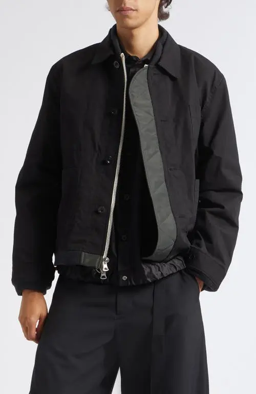 Sacai Reversible Nylon Twill & Ripstop Jacket