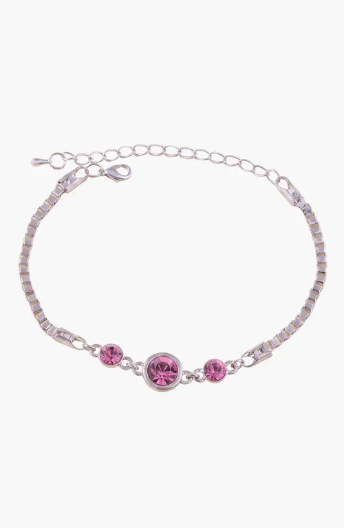 MODENAIRE Crystal Glitter Bangle - Fuchsia