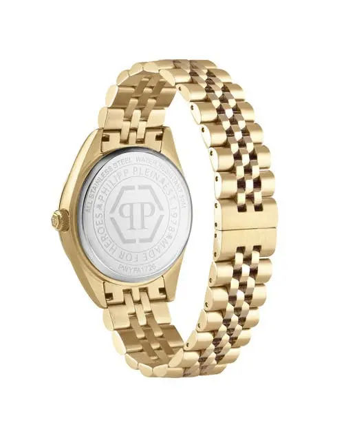 Philipp Plein Tone Stainless Steel Watch With Crystal-set Roman Numerals