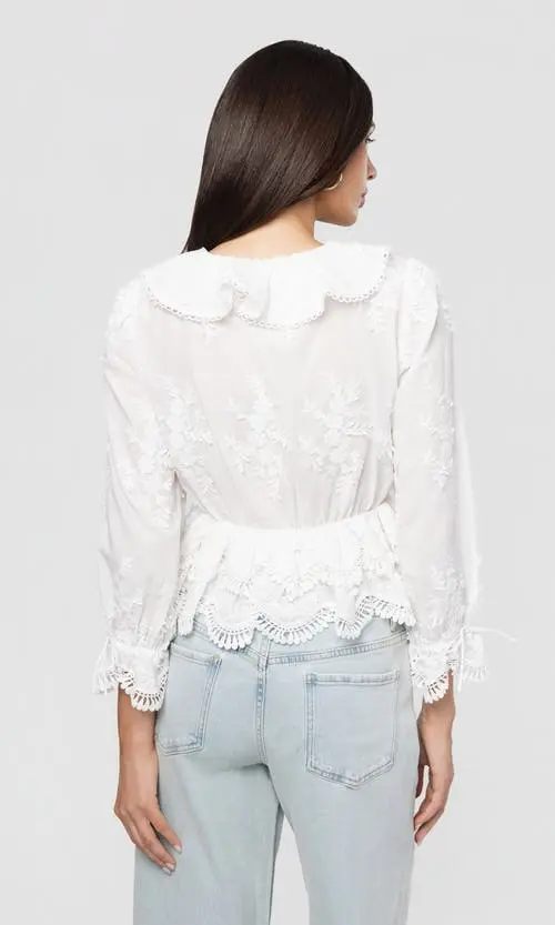 Generation Love Kylie 3d Voile Blouse