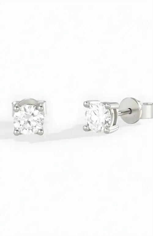MINT & LILY Classic Cubic Zirconia Stud Earrings - Silver