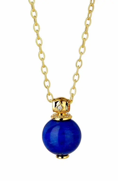 SYNA JEWELS Bead Pendant - Lapis Lazuli