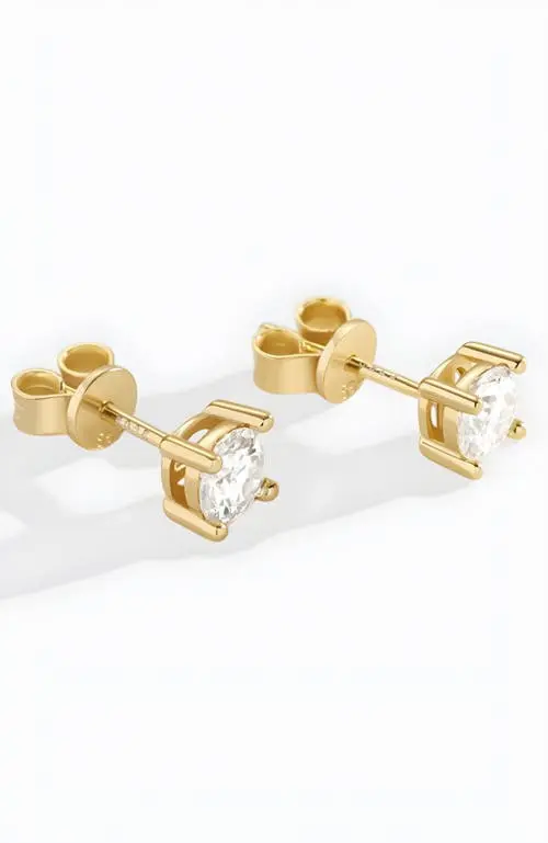 MINT & LILY Classic Moissanite Stud Earrings - Gold