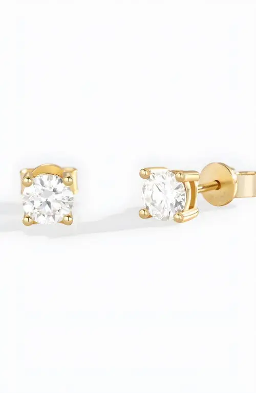 MINT & LILY Classic Moissanite Stud Earrings - Gold