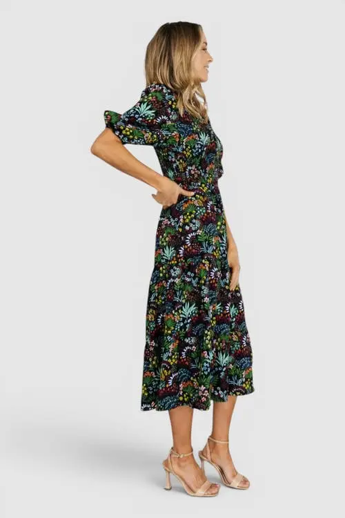 BALTIC BØRN Lena Tiered Midi Dress
