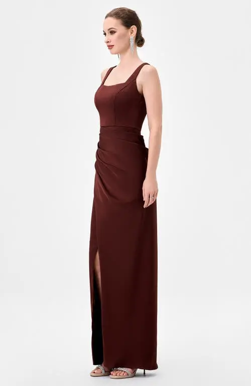 BARIANO Dira Square Neck Gown
