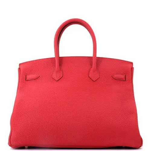 Hermès Birkin Handbag Togo With Gold Hardware 35 - Red