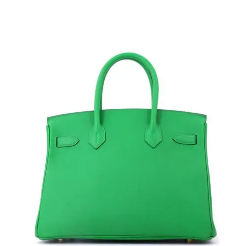 Hermès Birkin Handbag Epsom With Gold Hardware 30 - Green