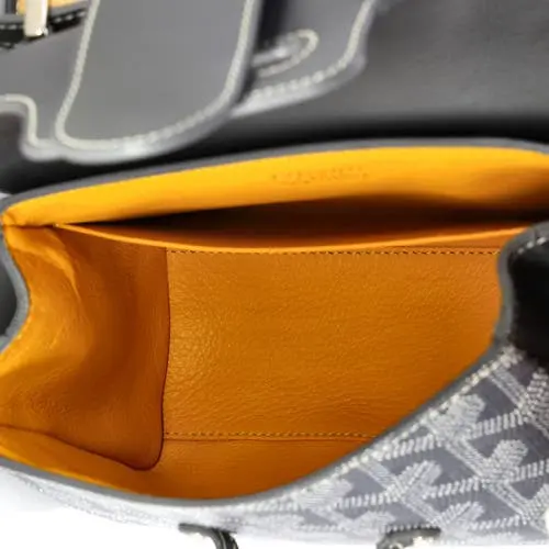 Goyard Saigon Top Handle Bag Coated Canvas With Leather Mini