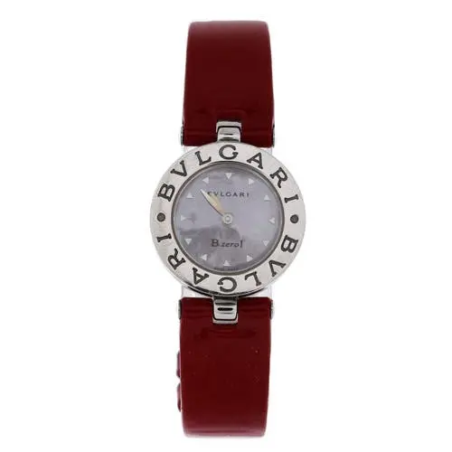 BVLGARI B.zero1 Quartz Watch Stainless Steel And Patent With Mother Of Pearl 22 - Metallic Silver
