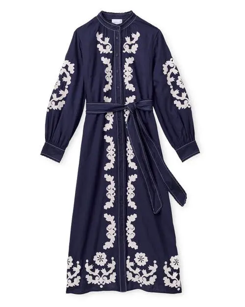 CARTOLINA Ophelia Linen Midi Shirtdress