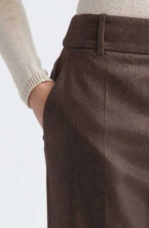 Eleventy Stretch Virgin Wool & Cashmere Cropped Trousers