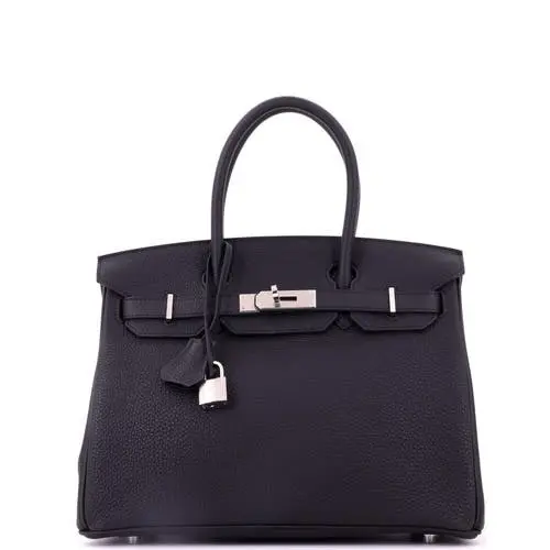 Hermès Birkin Handbag Togo With Palladium Hardware 30 - Black