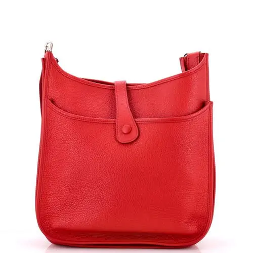 Hermès Evelyne Bag Gen Iii Clemence Gm - Red