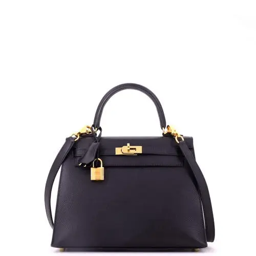 Hermès Kelly Handbag Epsom With Gold Hardware 25 - Black