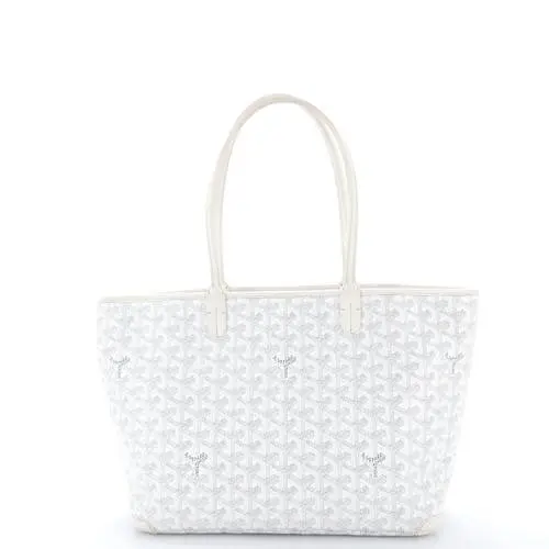 Goyard Artois Tote Coated Canvas Pm - White