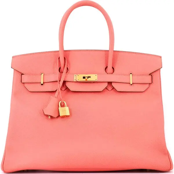 Hermès Birkin Handbag Pink Epsom With Gold Hardware 35