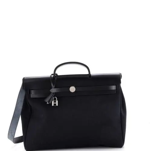 Hermès Herbag Zip Leather And Toile 39