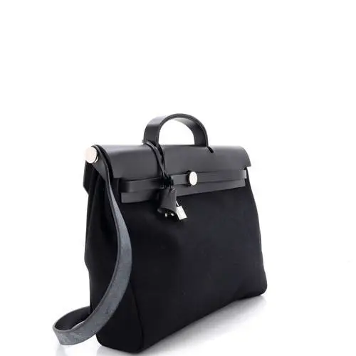 Hermès Herbag Zip Leather And Toile 39