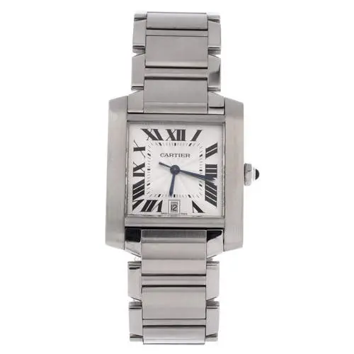 CARTIER Tank Francaise Automatic Watch Stainless Steel 28