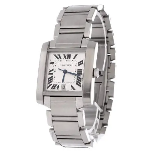 CARTIER Tank Francaise Automatic Watch Stainless Steel 28