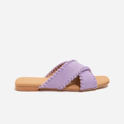 Nisolo Catalina Whipstitch Slide Sandals