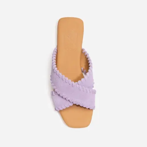 Nisolo Catalina Whipstitch Slide Sandals