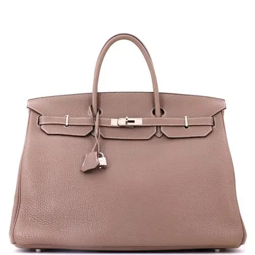 Hermès Birkin Handbag Togo With Palladium Hardware 40