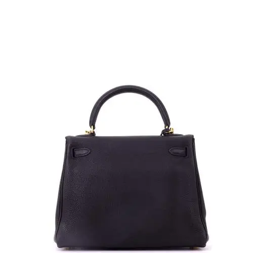 Hermès Kelly Handbag Togo With Gold Hardware 25 - Black