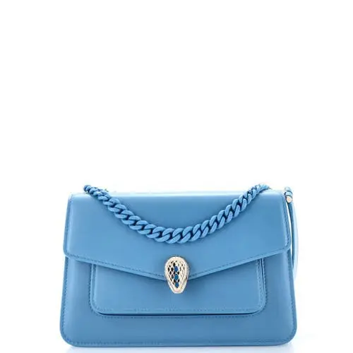 BVLGARI Serpenti Forever Maxi Chain Crossbody Bag Leather Medium