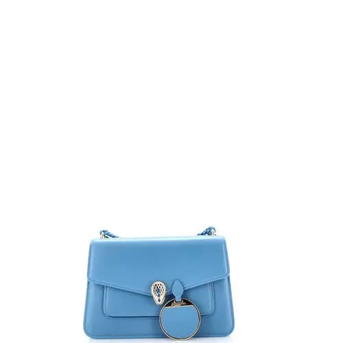 BVLGARI Serpenti Forever Maxi Chain Crossbody Bag Leather Medium