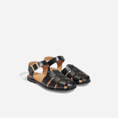 Nisolo Mira Fisherman Sandal - Black