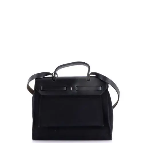 Hermès Herbag Toile And Leather Pm