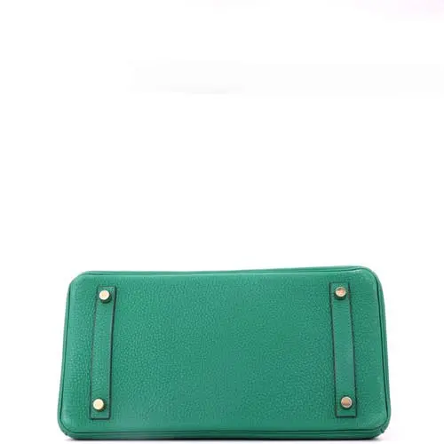 Hermès Birkin Handbag Togo With Gold Hardware 30 - Green