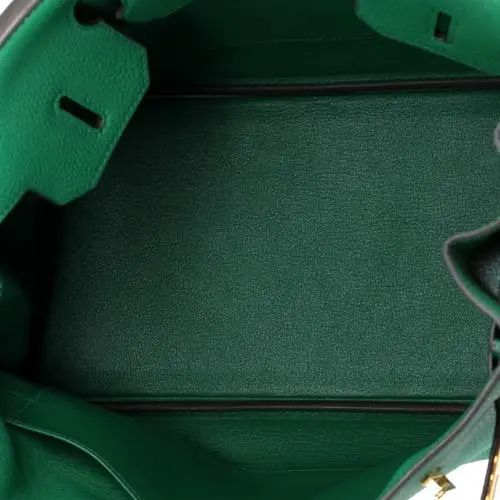 Hermès Birkin Handbag Togo With Gold Hardware 30 - Green