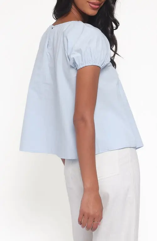 PETAL & PUP Abbot Pleated Cotton Top