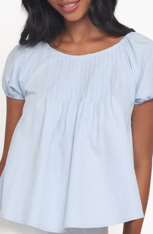 PETAL & PUP Abbot Pleated Cotton Top