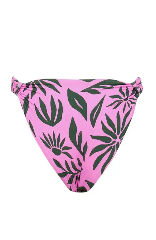 VYB SWIM Shady Palms Kyle Knotted Bikini Bottom