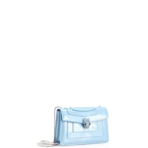 BVLGARI Serpenti Forever Square Shoulder Bag Patent Small