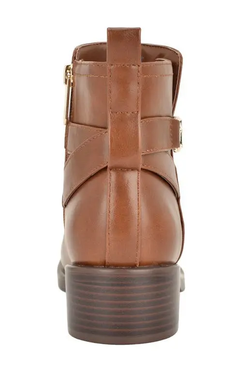 Tommy Hilfiger Idala Faux Leather Block Heel Bootie - Bark