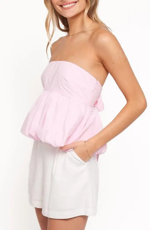PETAL & PUP Yvanna Bubble Hem Strapless Top