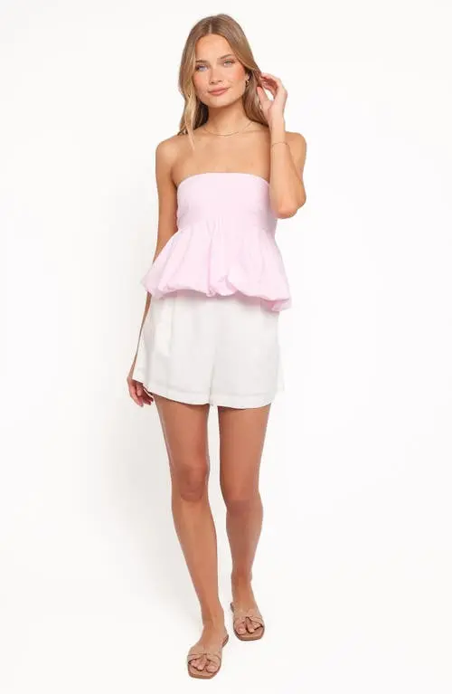 PETAL & PUP Yvanna Bubble Hem Strapless Top